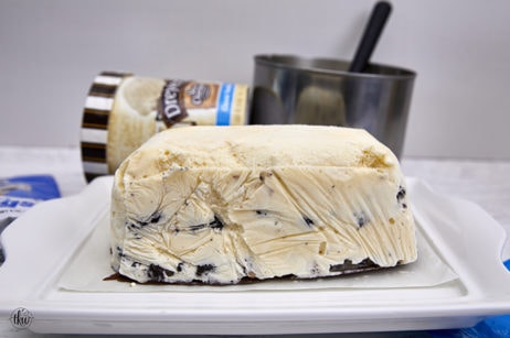 Homemade Ice Cream Viennetta Cookie Dessert