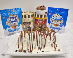 Homemade Ice Cream Viennetta Cookie Dessert