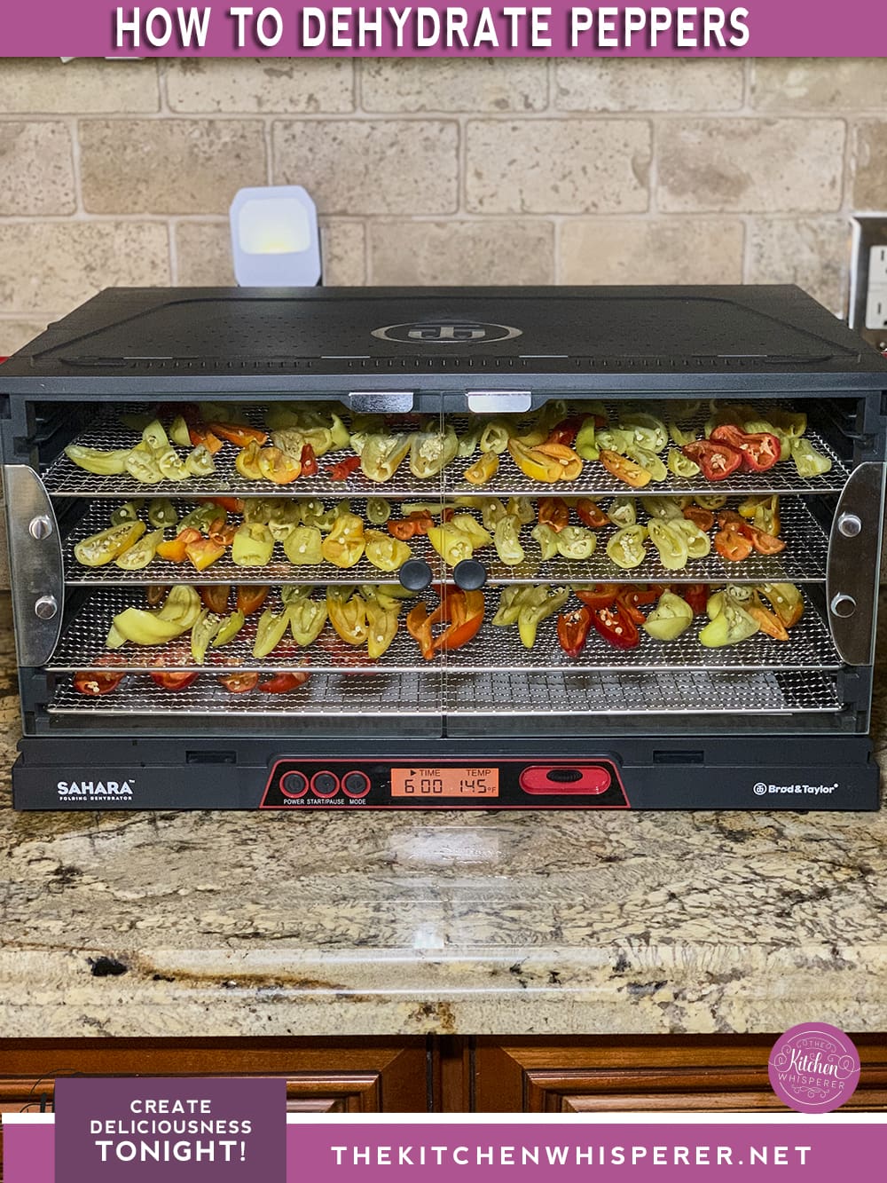 How to dehydrate peppers - The Kitchen Whisperer