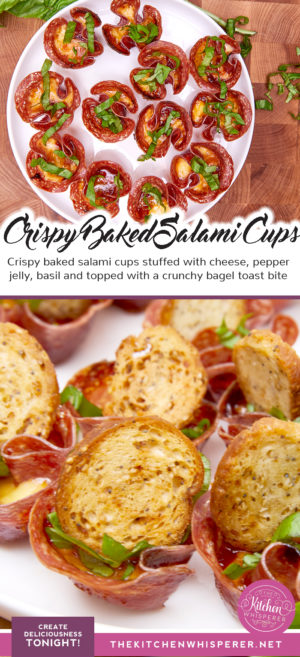 Crispy Baked Cheesy Salami Appetizer Bites