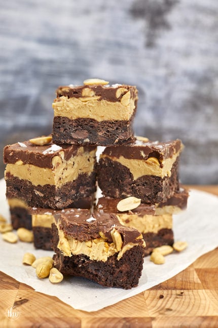 Fudgy Buckeye Peanut Butter Bars
