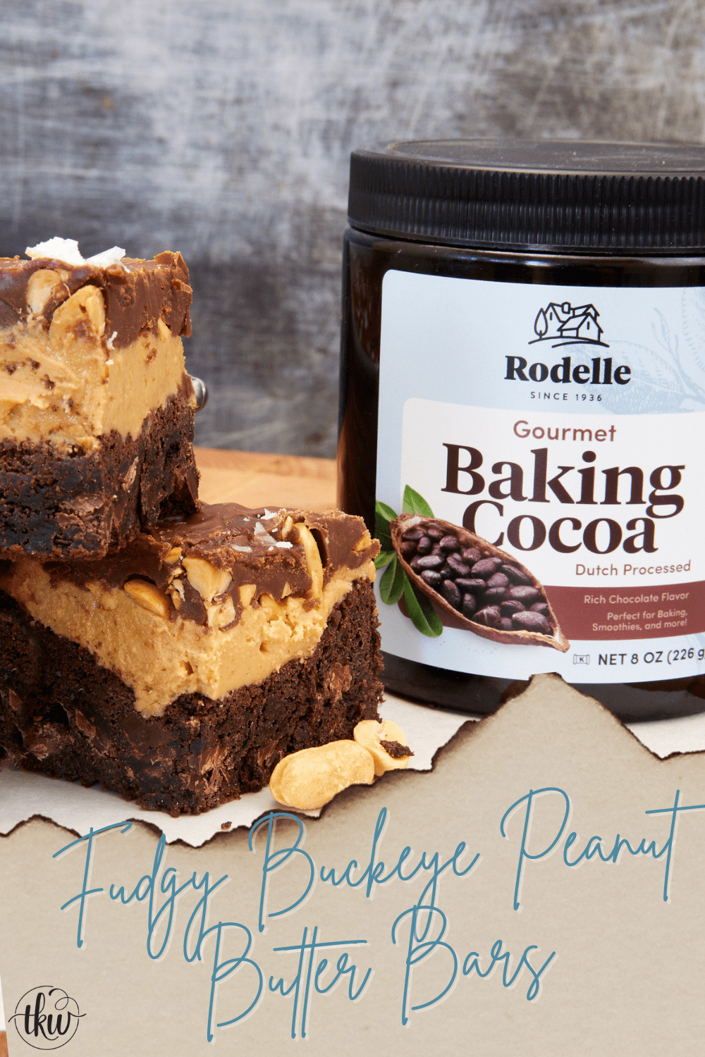 Fudgy Buckeye Peanut Butter Bars