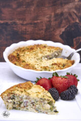 Easy Cheesy Summer Sweet Corn & Zucchini Quiche