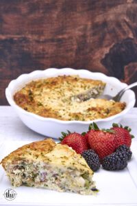 Easy Cheesy Summer Sweet Corn & Zucchini Quiche