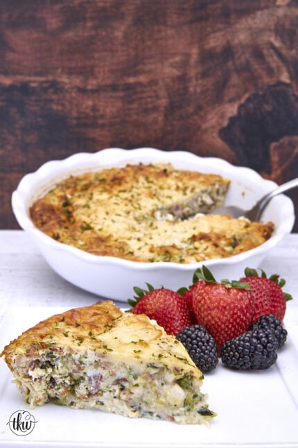 Easy Cheesy Summer Sweet Corn & Zucchini Quiche