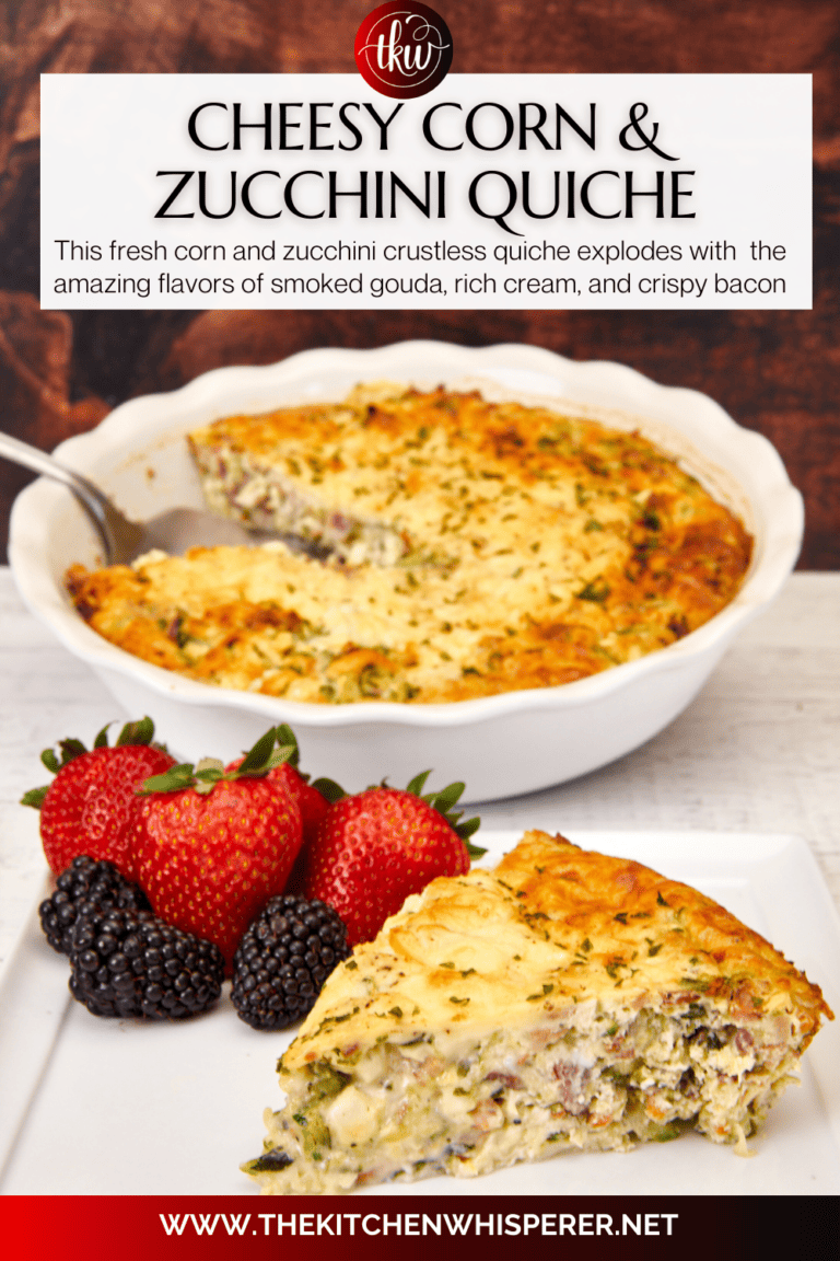 Easy Cheesy Summer Sweet Corn & Zucchini Quiche