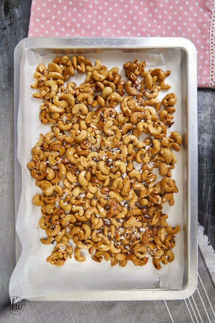 Easy Candied Honey Sugar Crunch Hot Salted Cashews