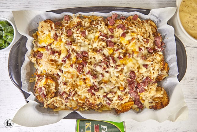 Ultimate Crunchy Pub Grub: Crispy Potato Sauerkraut Irish Nachos