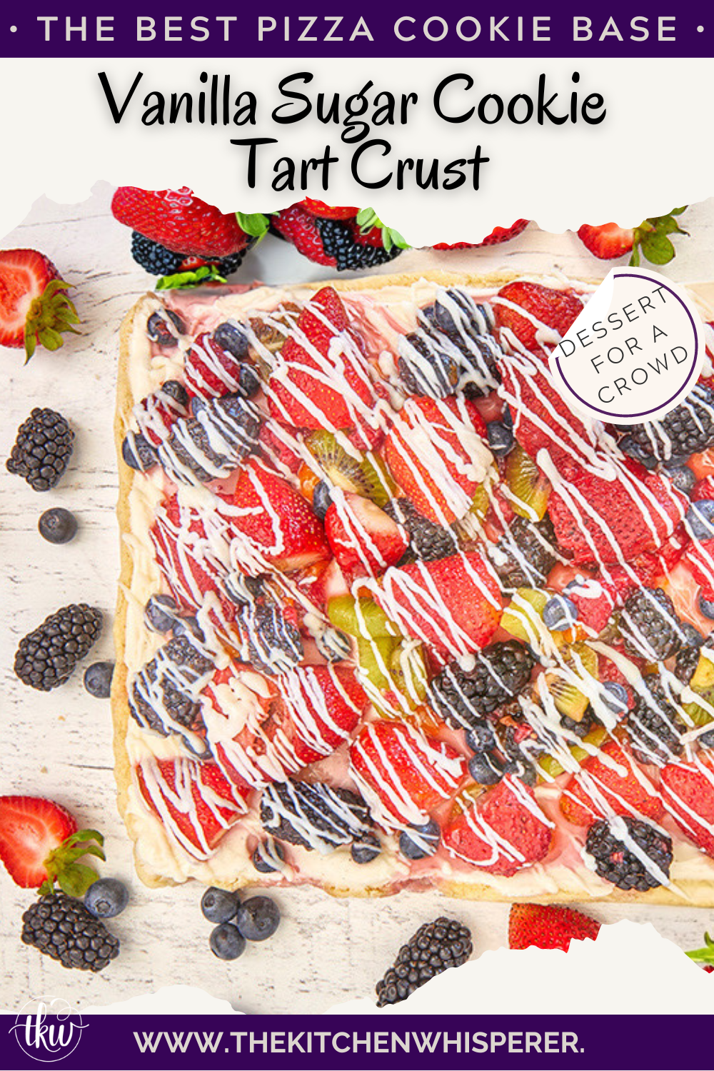 Easy Soft and Tender Vanilla Sugar Cookie Crust - The Kitchen Whisperer