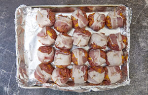 Smoked Bacon Wrapped Cheesy Big Daddy Mac Meatballs - The Kitchen Whisperer