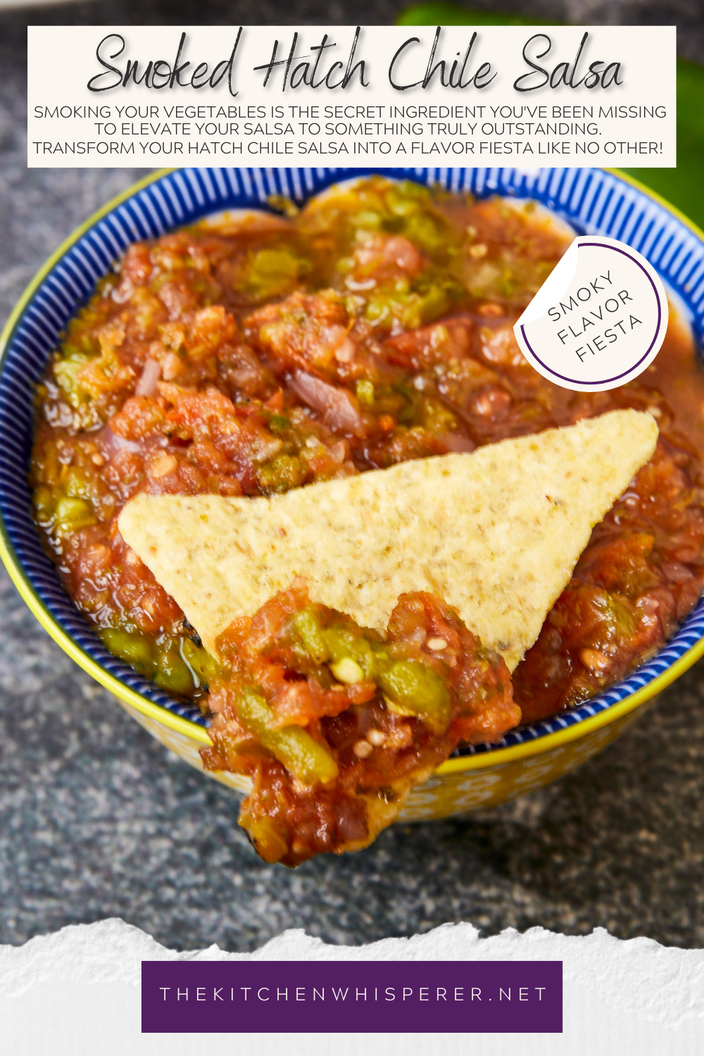 Smoked Hatch Chile Salsa - The Kitchen Whisperer