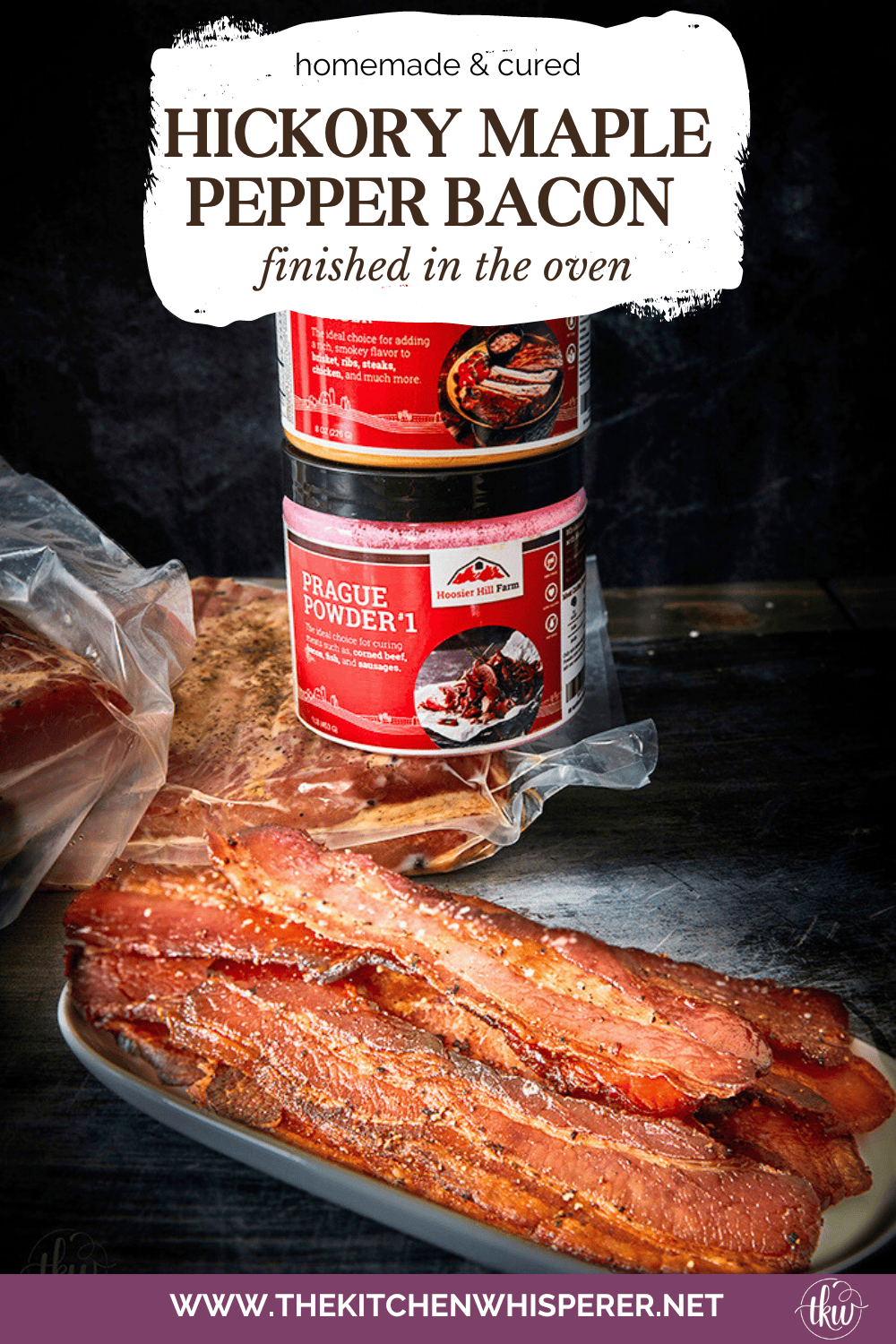 How to Make Hickory Maple Pepper Bacon From Scratch - The Kitchen Whisperer