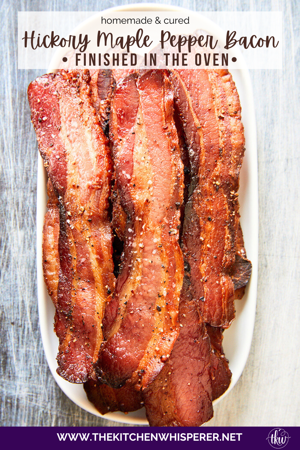 How to Make Hickory Maple Pepper Bacon From Scratch - The Kitchen Whisperer
