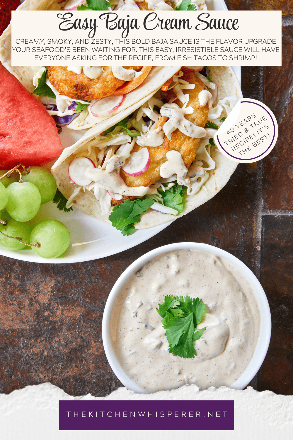 Easy Baja Sauce - The Kitchen Whisperer