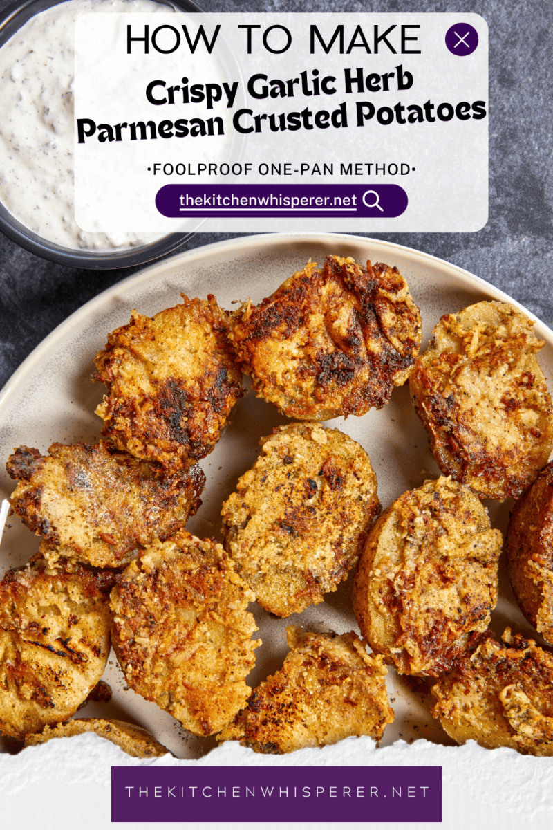 Parmesan Crusted Roasted Potatoes | Kitchen Whisperer